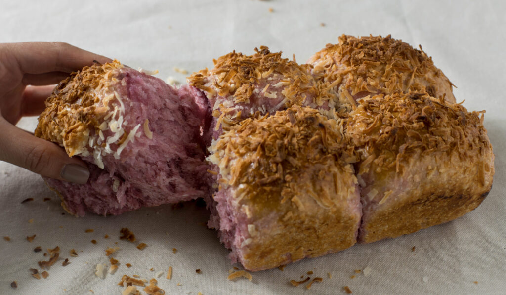 Sourdough Ube Pan De Coco by Make It Dough