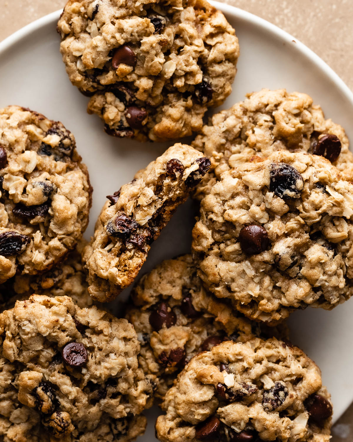Sourdough Oatmeal Raisin Cookies