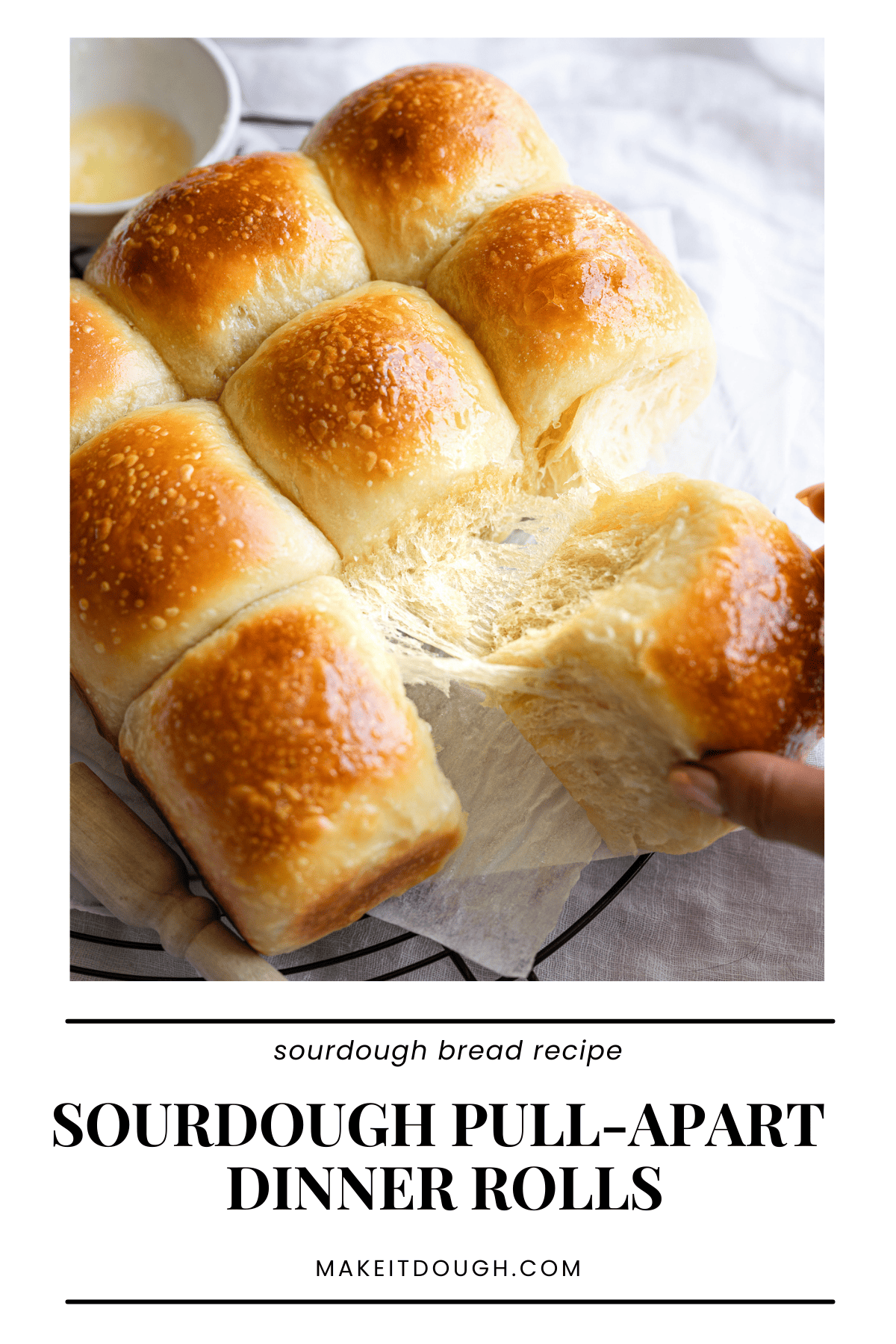 Buttery Sourdough Dinner Rolls - Make It Dough