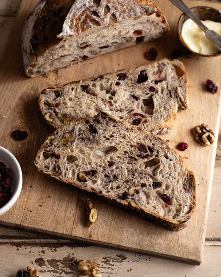 Rustic Cranberry Walnut Sourdough Bread - Make It Dough