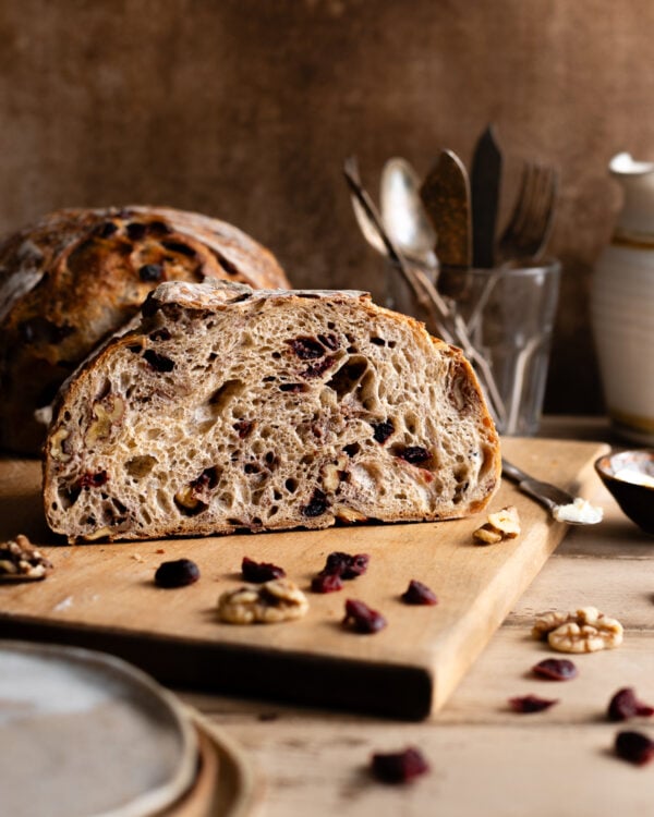 Rustic Cranberry Walnut Sourdough Bread - Make It Dough