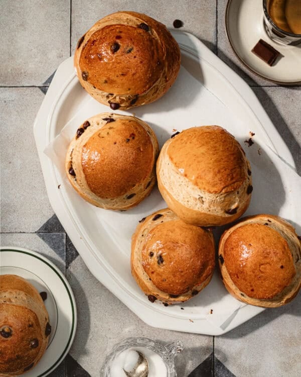 Sourdough Discard Chocolate Chip Brioche Buns - Make It Dough
